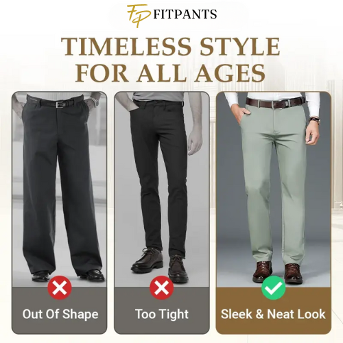 Gentle Pants - FitPants - Men's High Stretch Straight Fit Pants