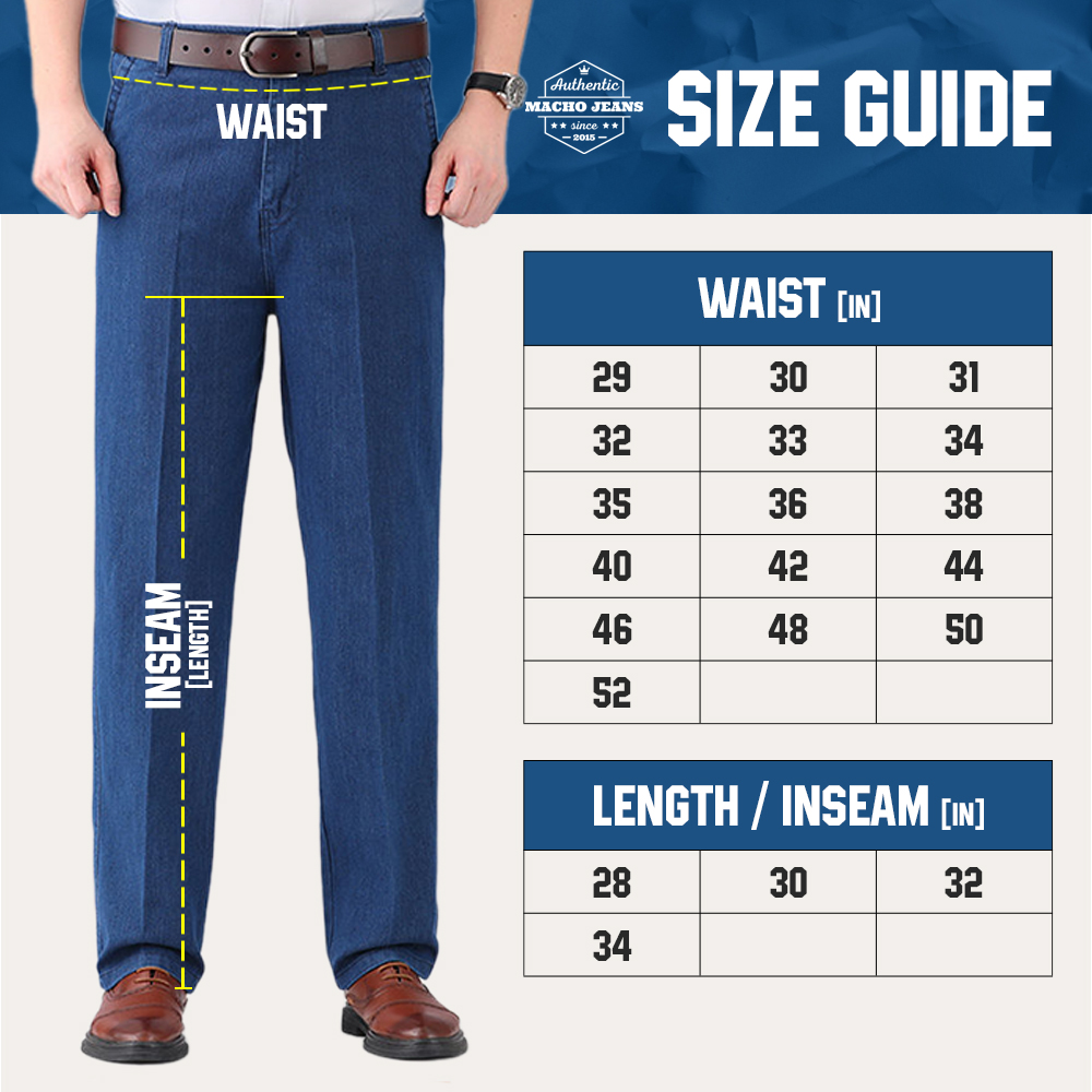MachoJeans by Puzion Pte. Ltd. - MachoJeans - Men's High Waist Straight ...
